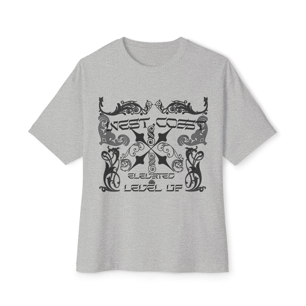 Boxy Tee — Retro Gothic Floral 'Next Level Up' Graphic Shirt – TOLOK ...